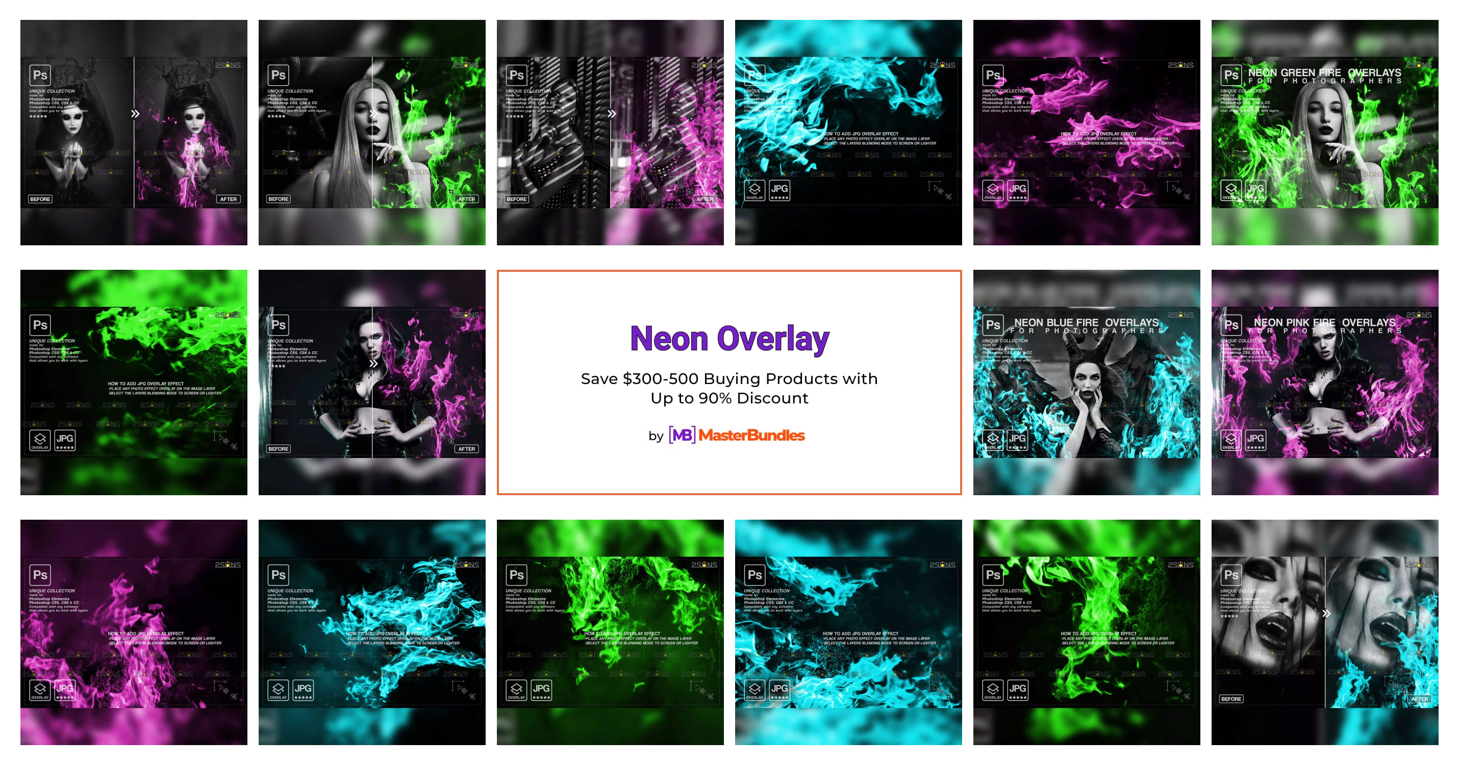 21+ Neon Overlays for 2025 - MasterBundles