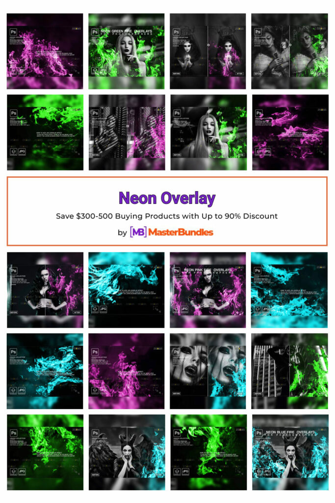 4+ Best Neon Overlay (2022) - MasterBundles
