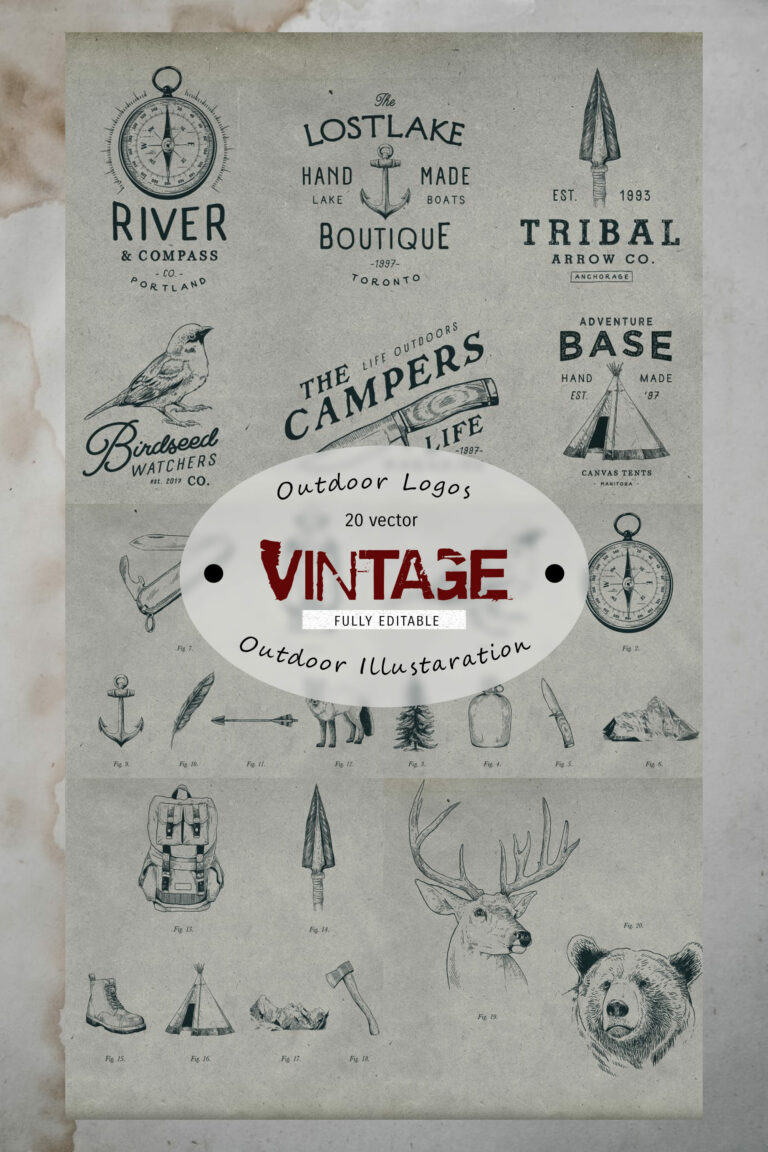 Outdoor Vintage Logos Illustrations – MasterBundles
