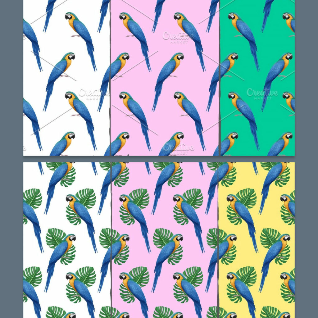 Parrot Pattern Design – MasterBundles