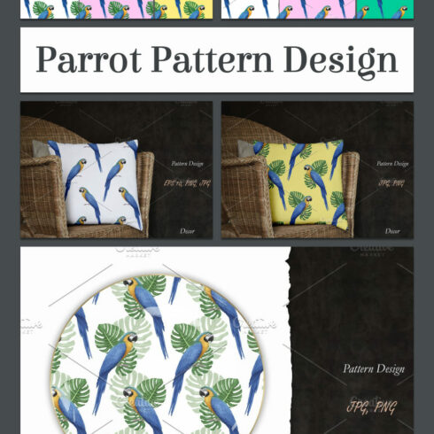 Parrot Pattern Design | Master Bundles