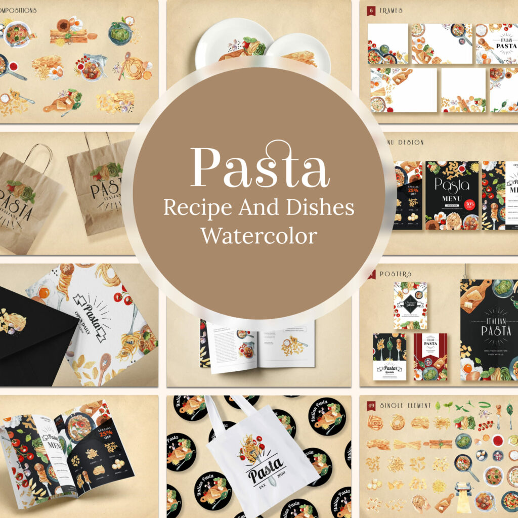 Fastfood Watercolor Illustration Set – MasterBundles