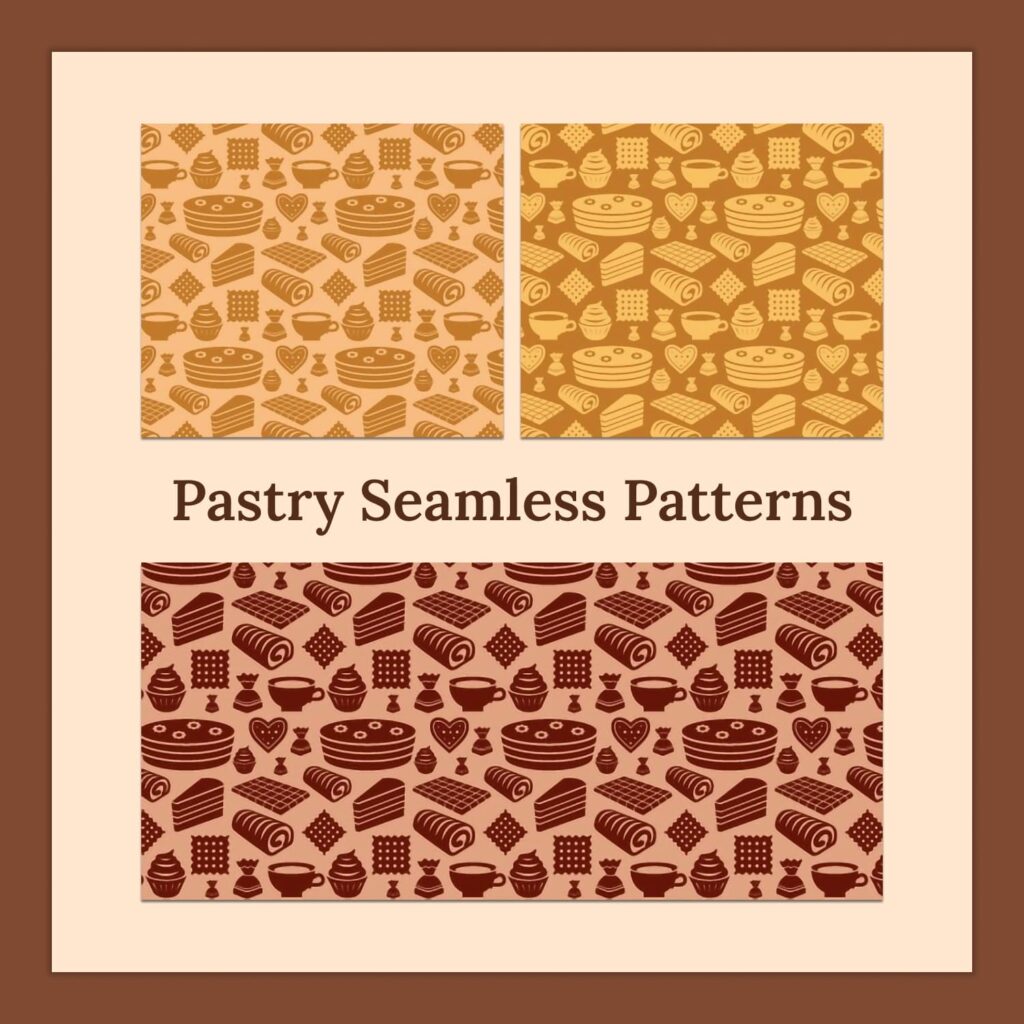 Pastry Seamless Patterns – MasterBundles