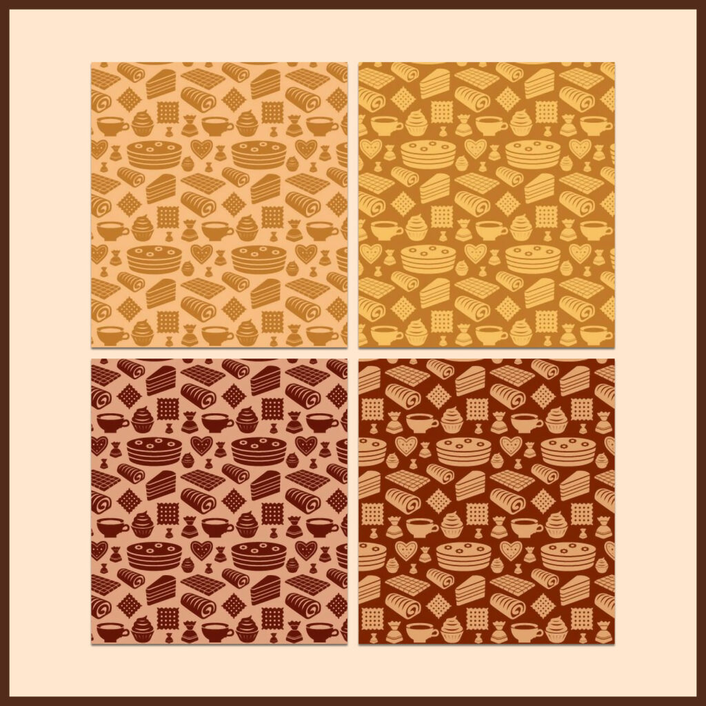 Pastry Seamless Patterns – MasterBundles