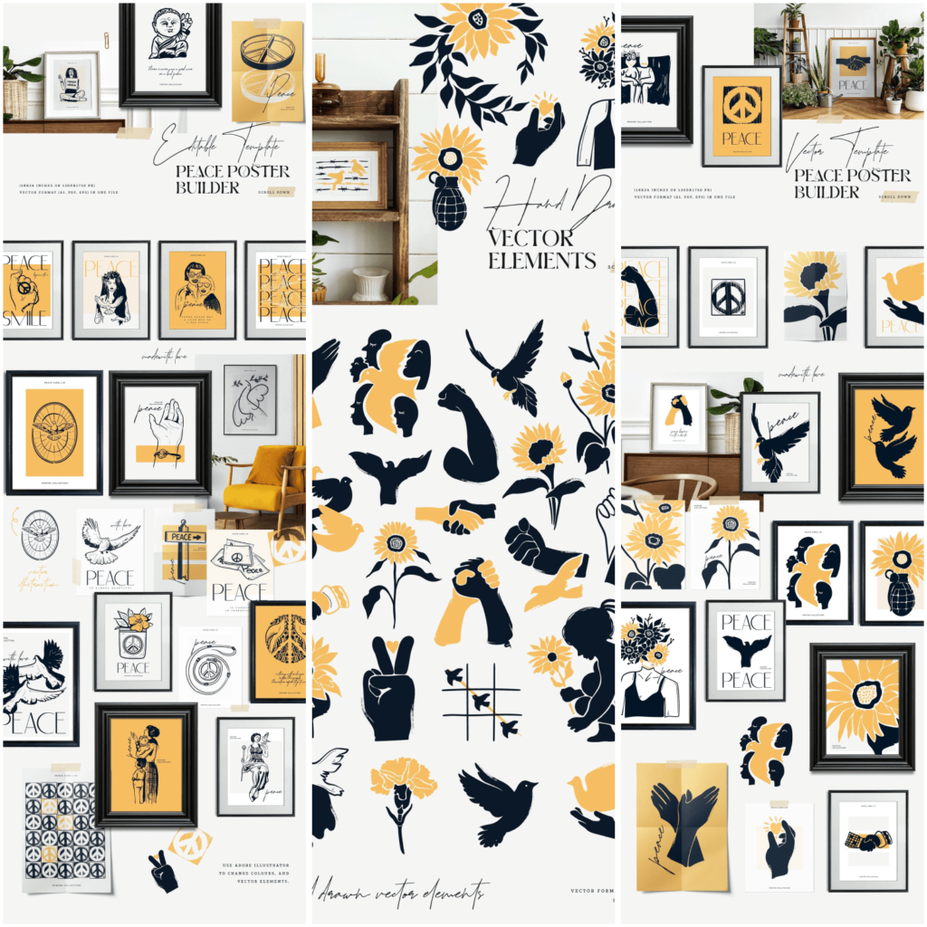 Peace Poster Builder – MasterBundles