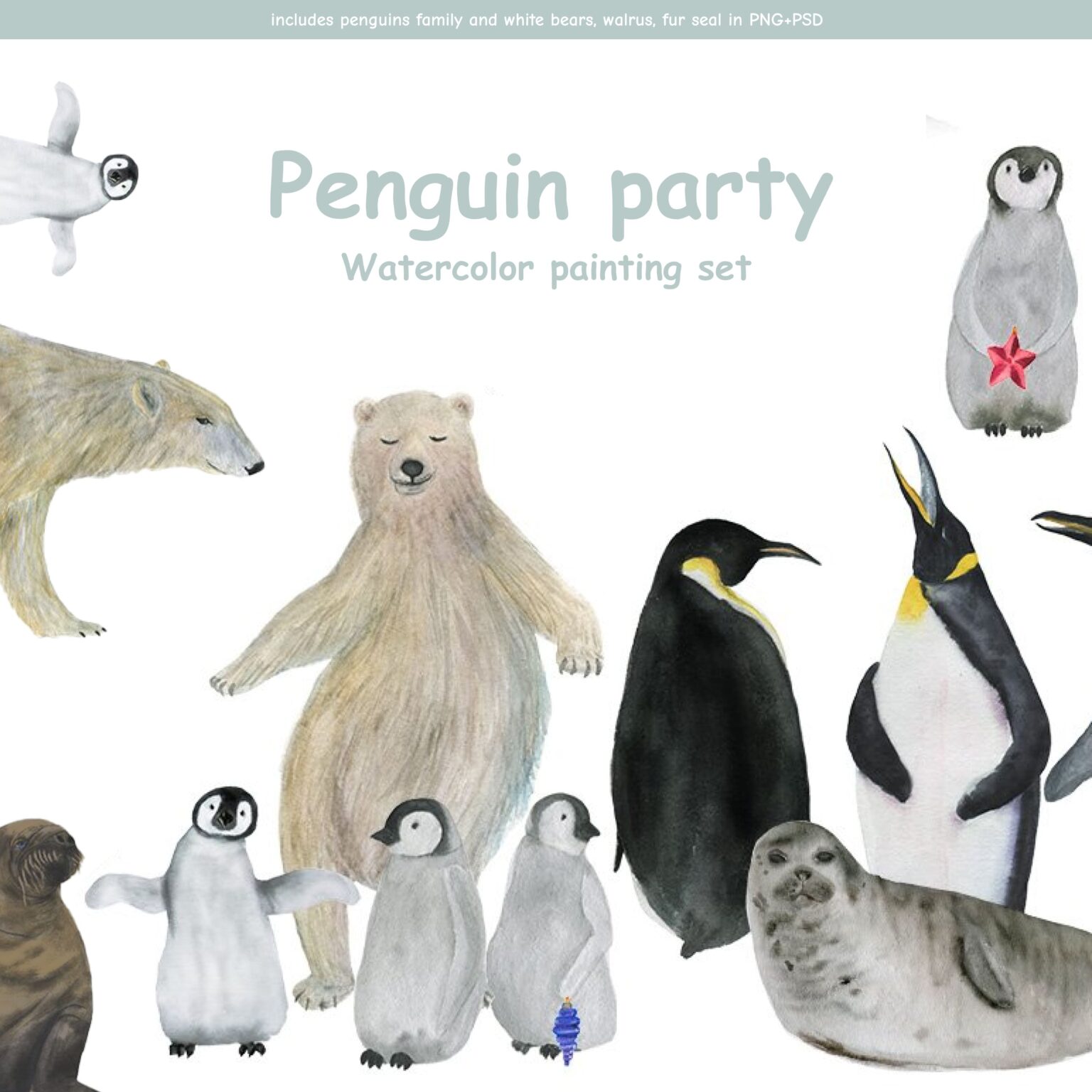 Arctic Animals Birthday Party – MasterBundles