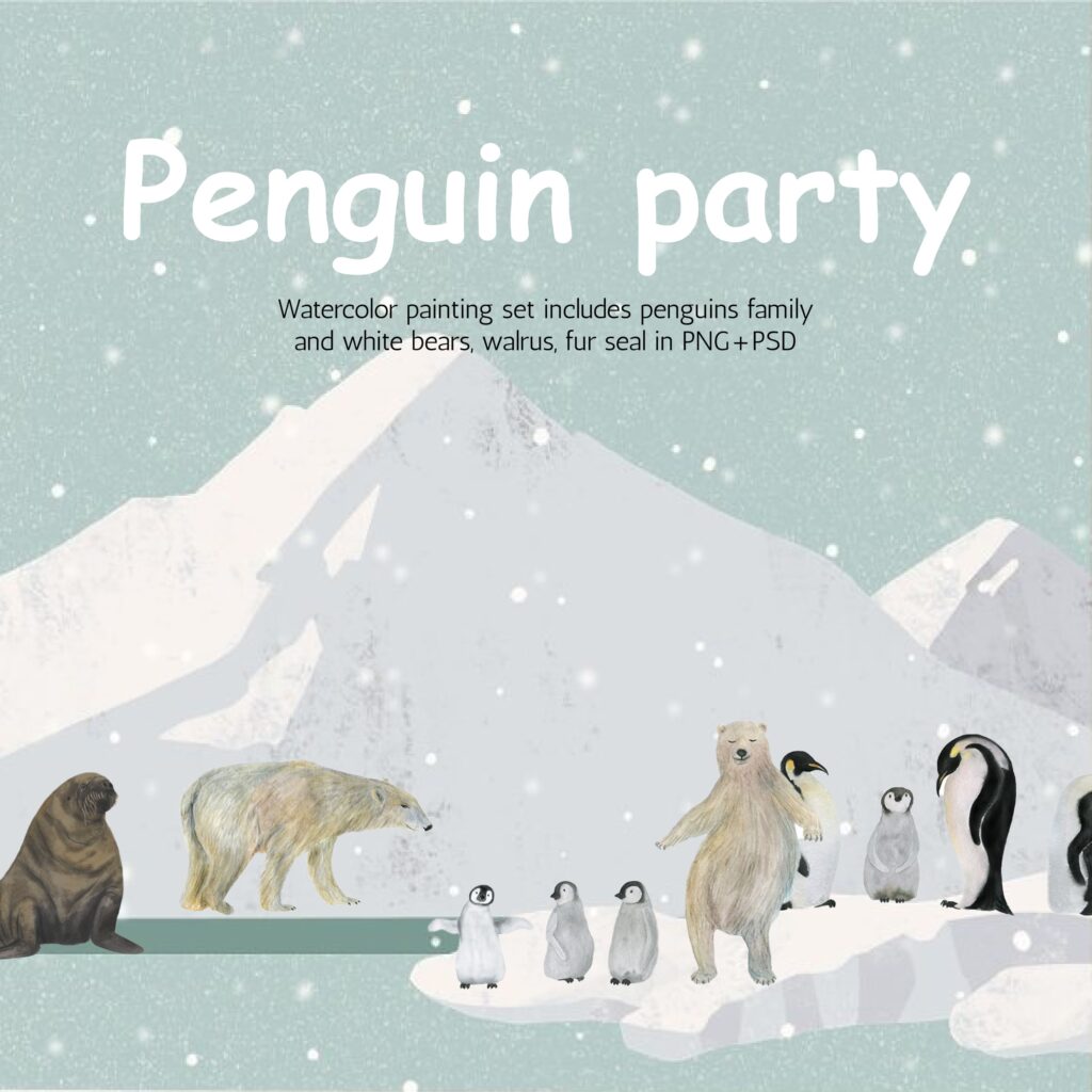 Penguin Party – MasterBundles