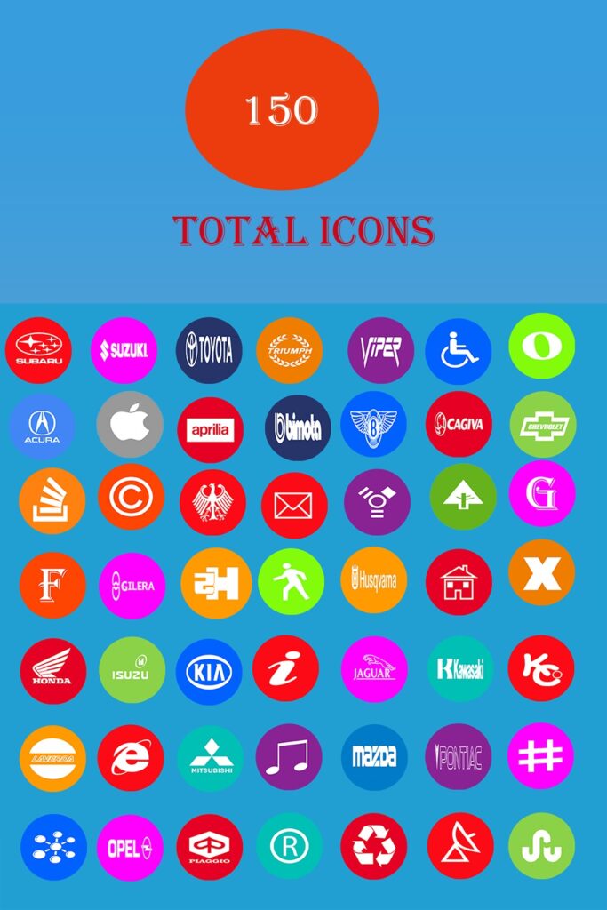 50 brand icons for business - only 3$ - MasterBundles