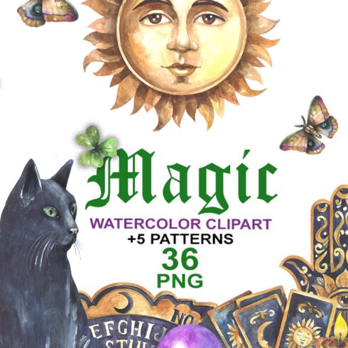 Magic Watercolor Clipart | MasterBundles
