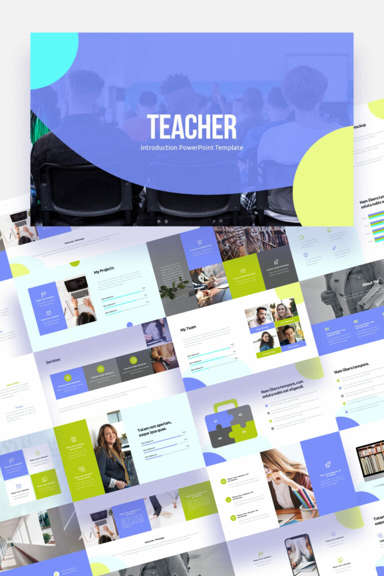 Teacher Introduction Powerpoint Template – MasterBundles