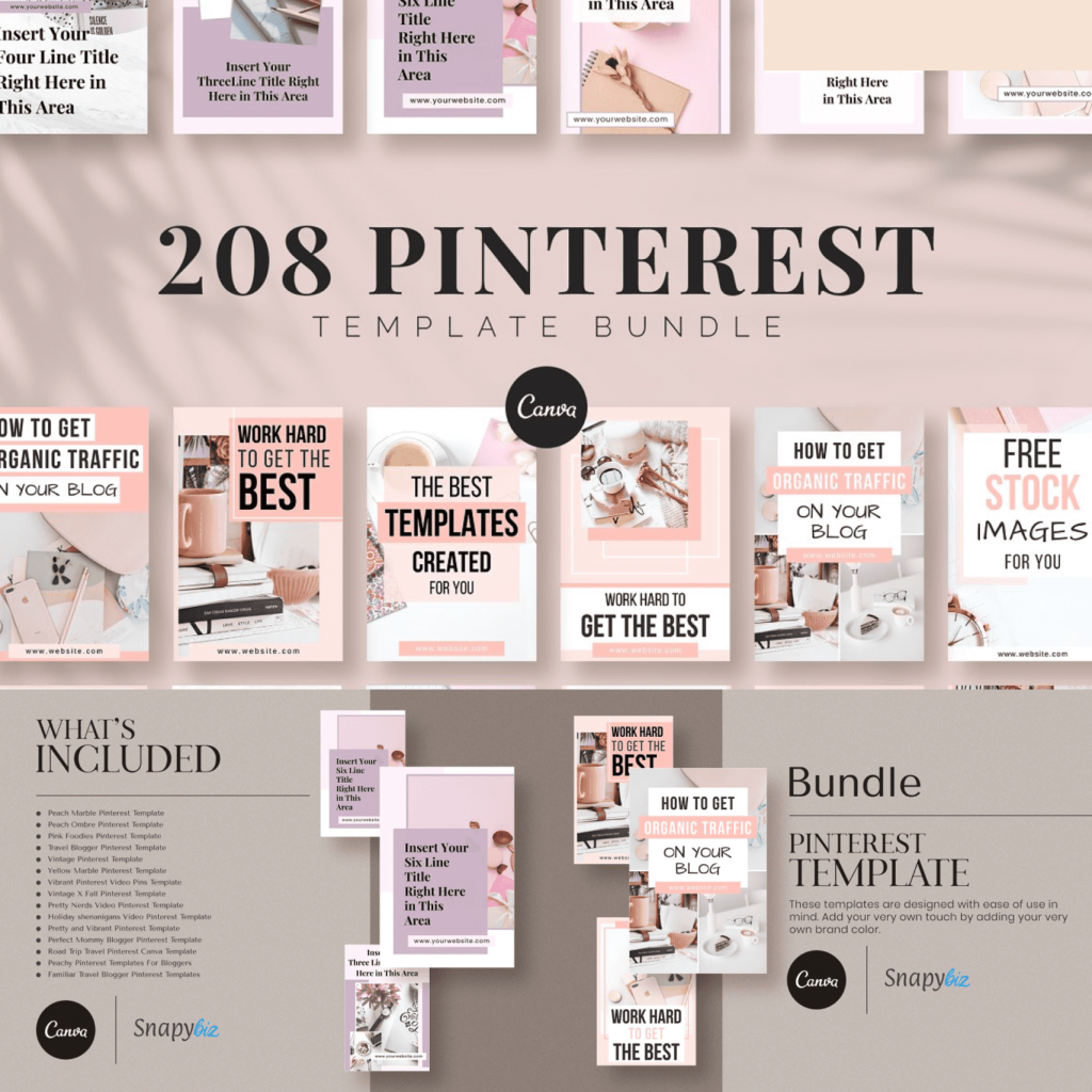 50 Minimalist Pinterest Templates – MasterBundles