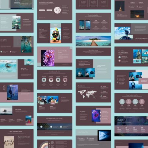 Poreo: Underwater Travel Powerpoint – MasterBundles