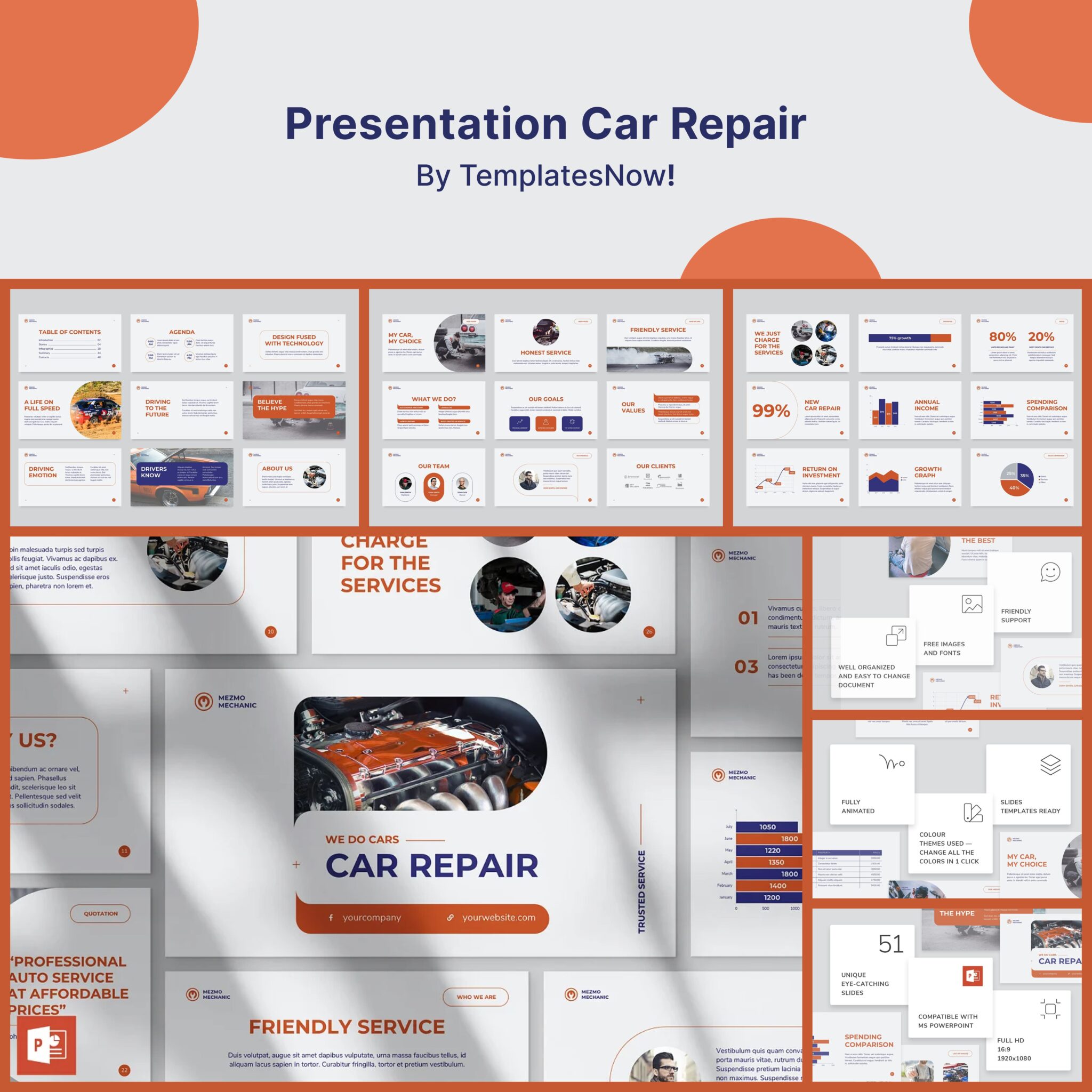 Presentation Car Repair – MasterBundles