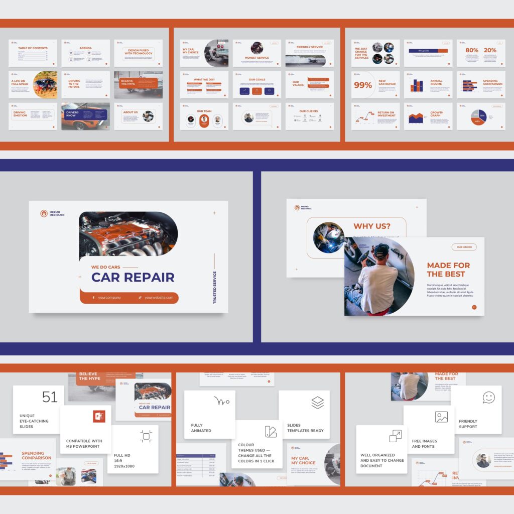 Presentation Car Repair – MasterBundles