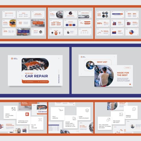 Presentation Car Repair – MasterBundles