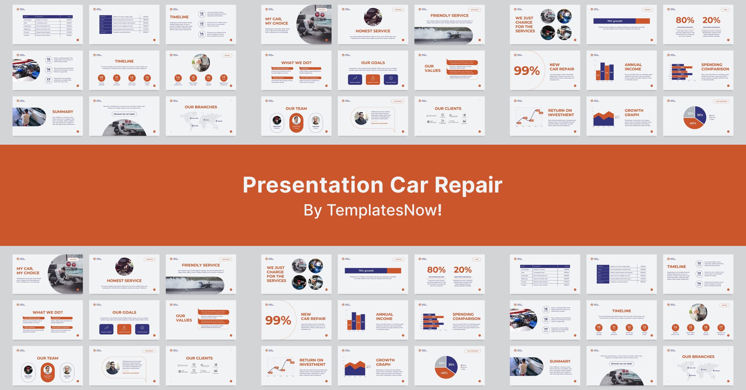Presentation Car Repair – MasterBundles