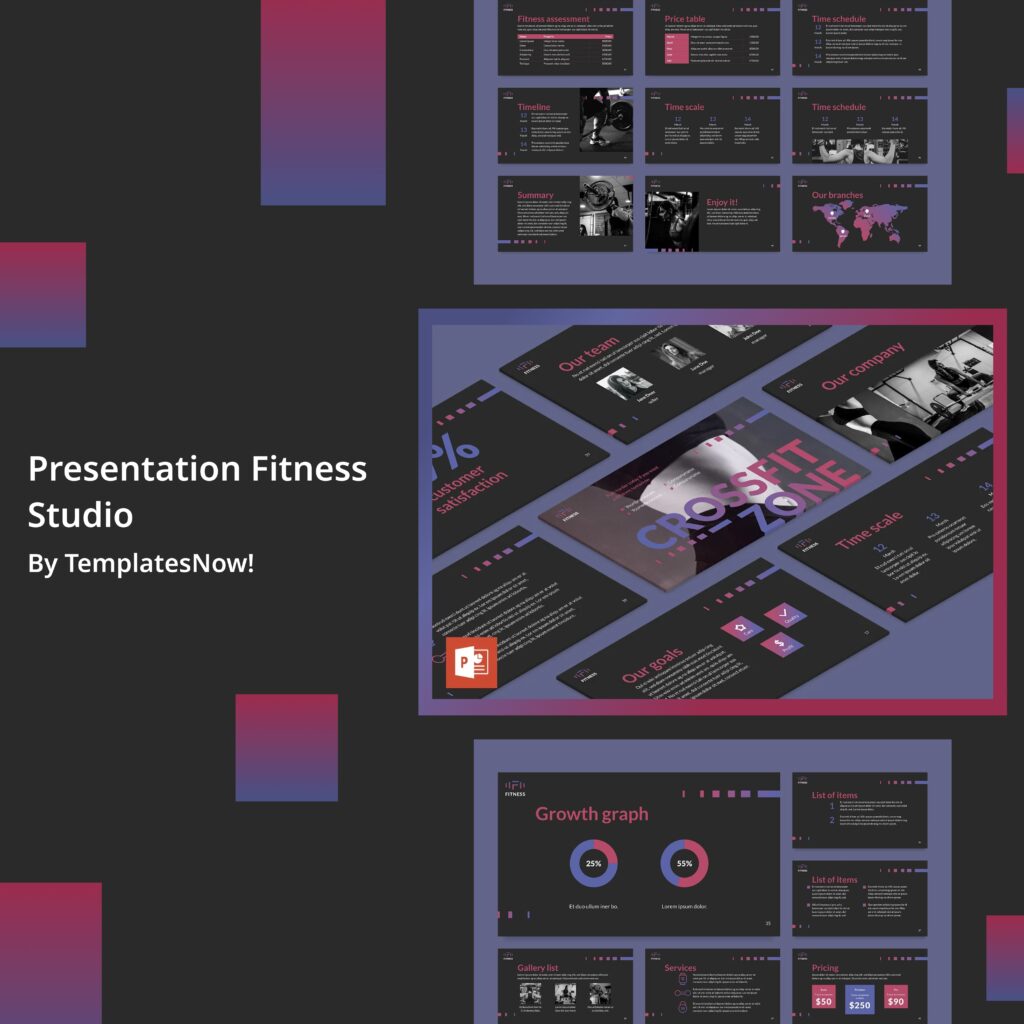 Presentation Fitness Studio – MasterBundles