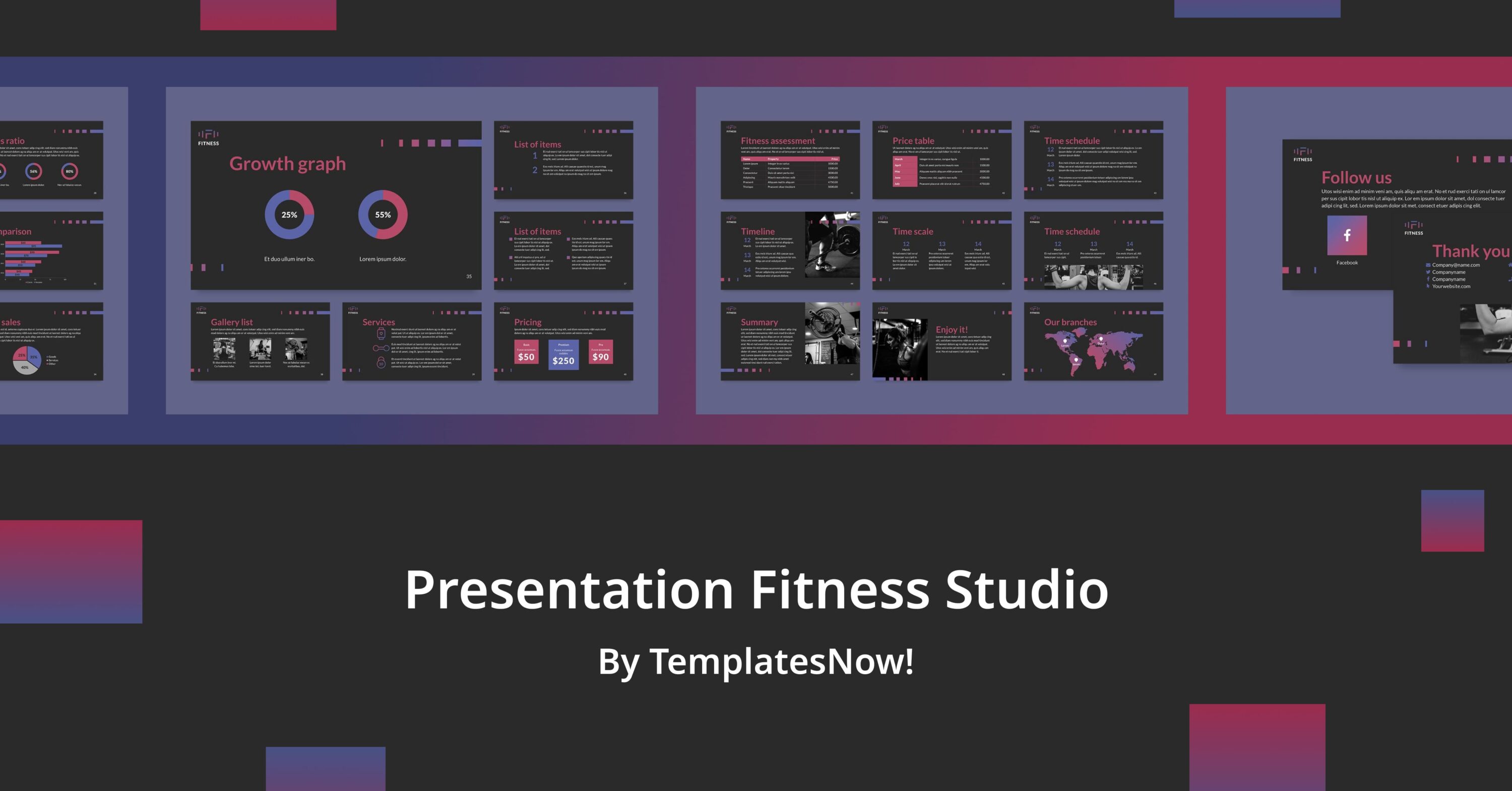 Presentation Fitness Studio – MasterBundles