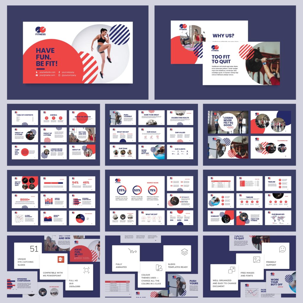 Presentation Fitness Trainer – MasterBundles