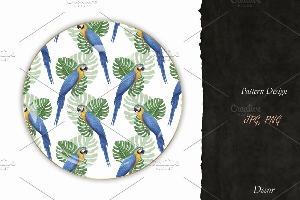 Parrot Pattern Design – MasterBundles