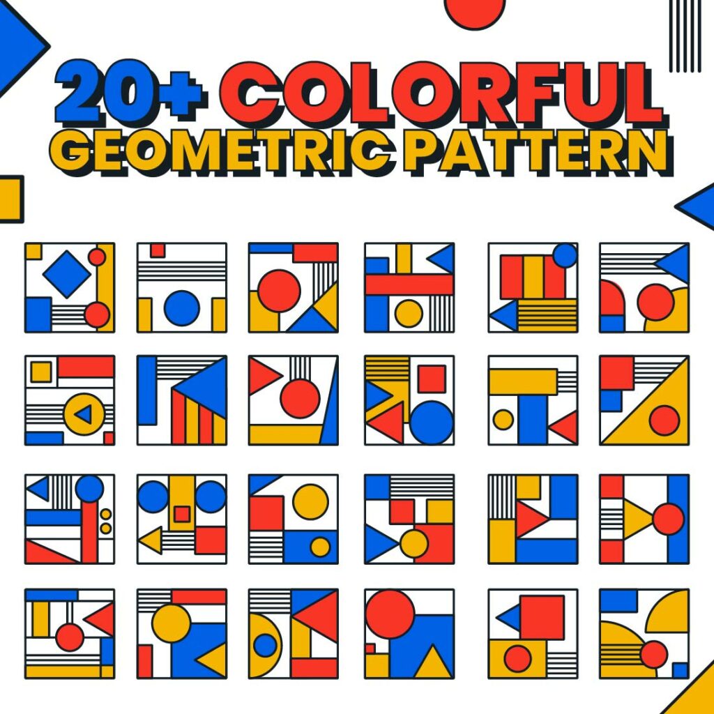Seamless Geometric Patterns Bundle – MasterBundles