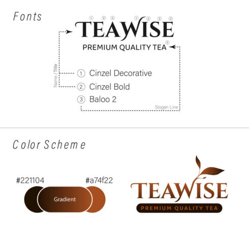 Tea Company Logo Design - TeaWise Logo Template