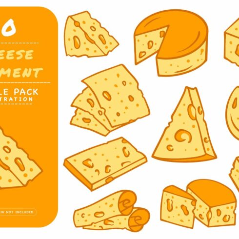 Cheese Element - Doodle Pack | Master Bundles
