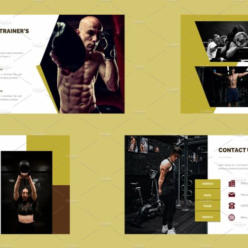 Gym Trainer Powerpoint Template | Master Bundles