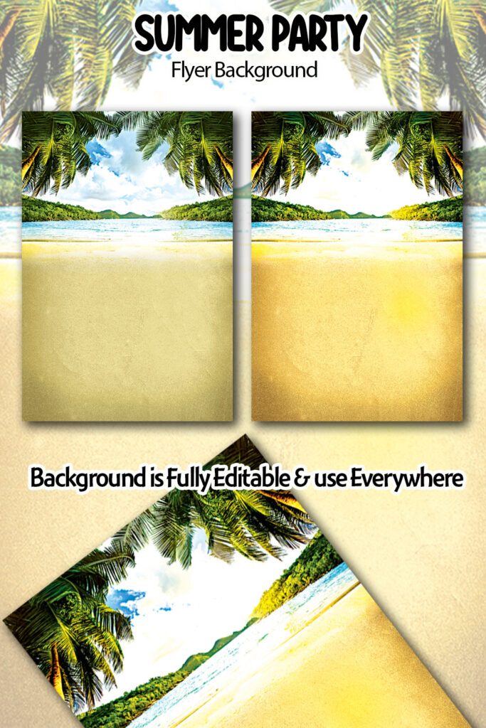 Summer Party Background Flyer - MasterBundles