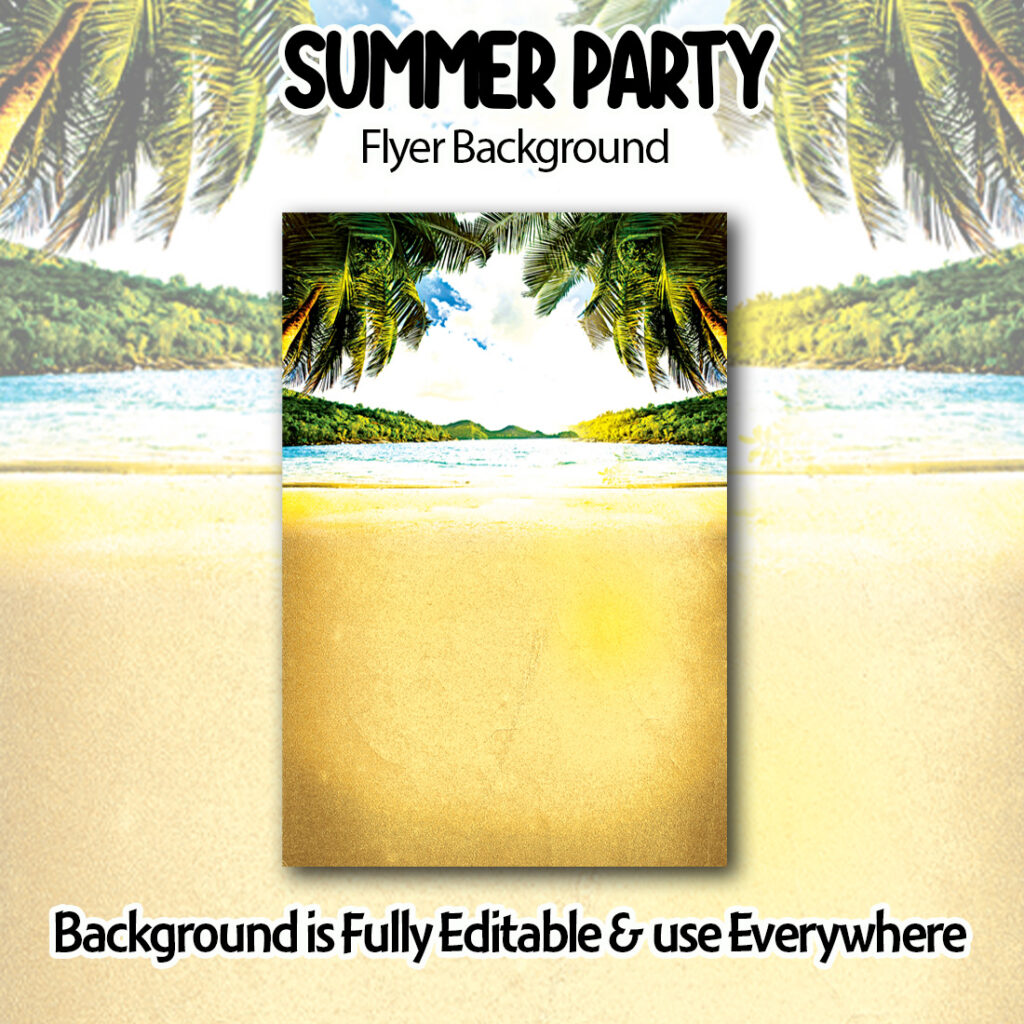 Summer Party Background Flyer - MasterBundles