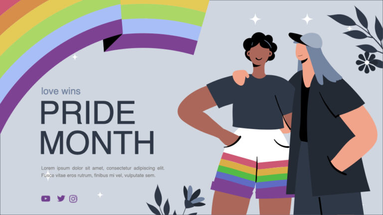 Pride Month LGBTQ Powerpoint Template – MasterBundles