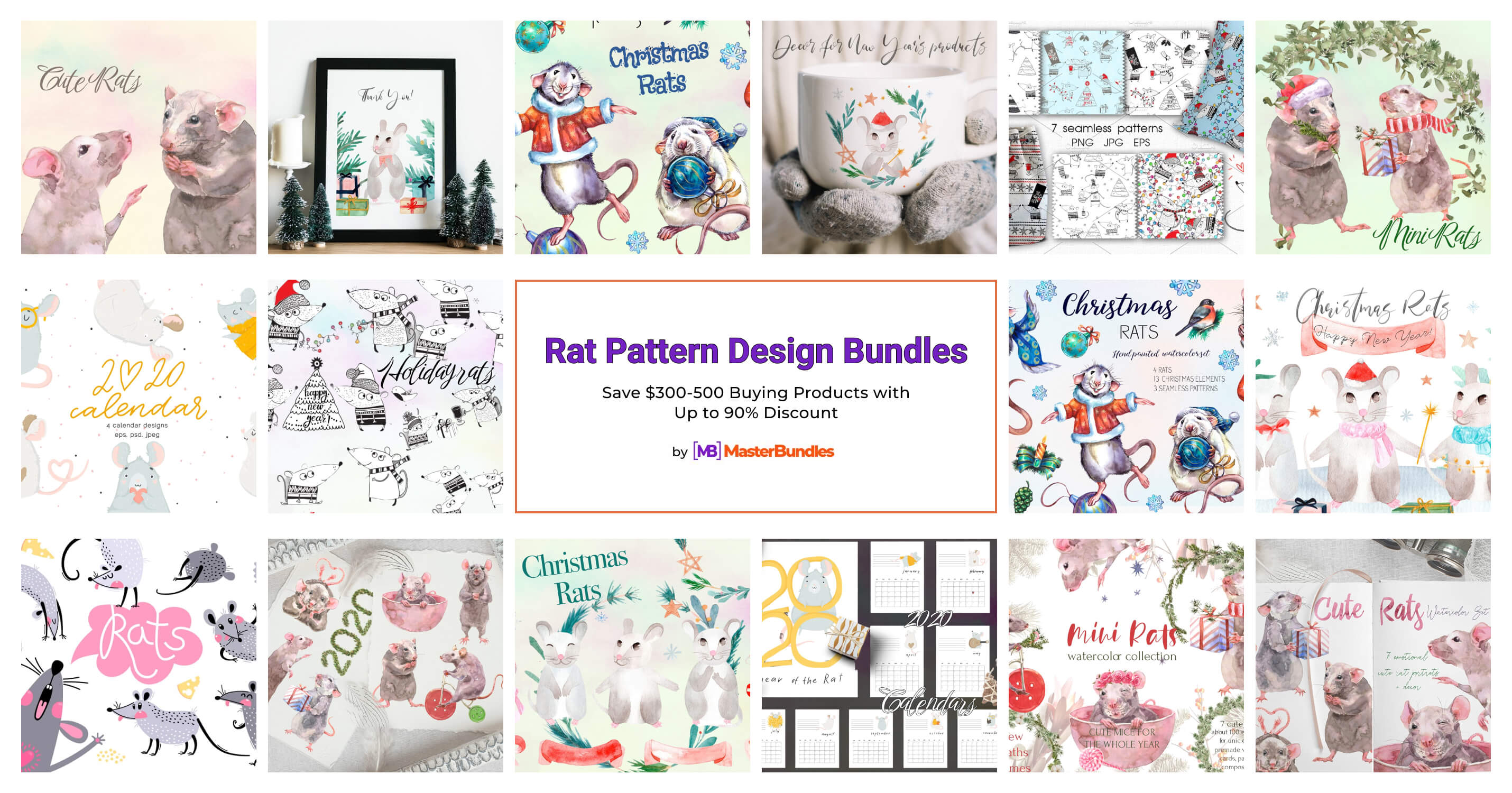 8+ Rat Pattern Design Bundles for 2025 - MasterBundles