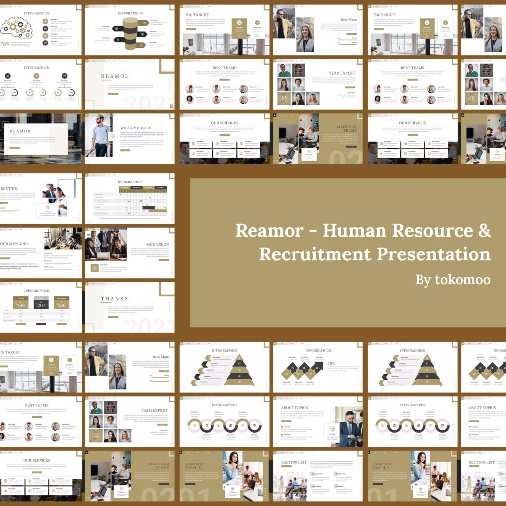 Reamor - Human Resource & Recruitment Presentation – MasterBundles