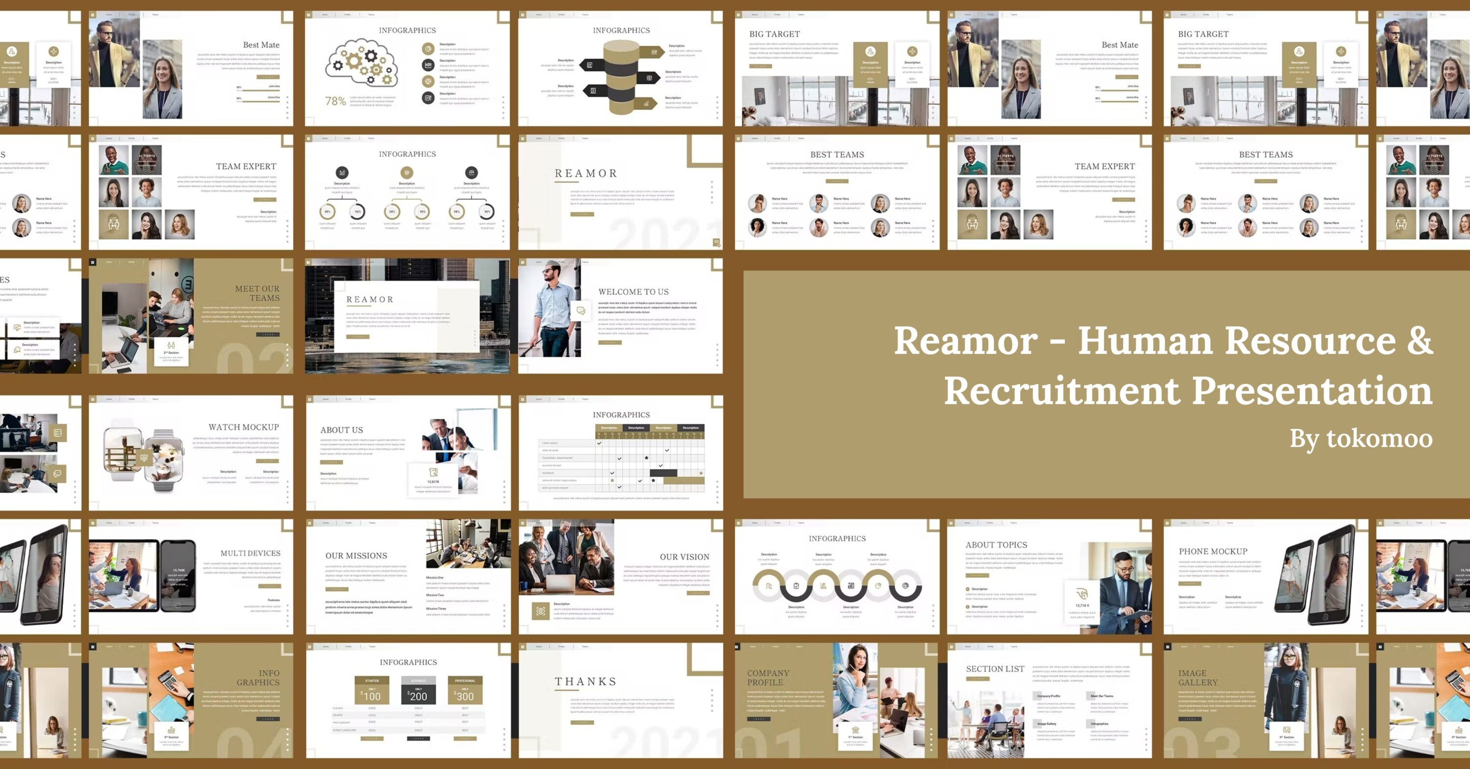 Reamor - Human Resource & Recruitment Presentation – MasterBundles