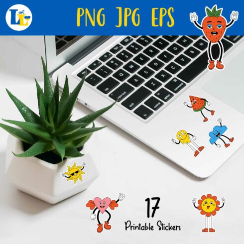 Funny characters digital stickers Bundle|Printable stickers - MasterBundles