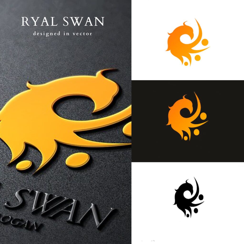Colorful Swan Logo – MasterBundles