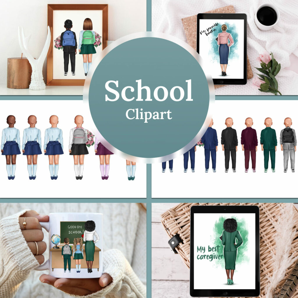 School Clipart, Teacher's Clipart – MasterBundles