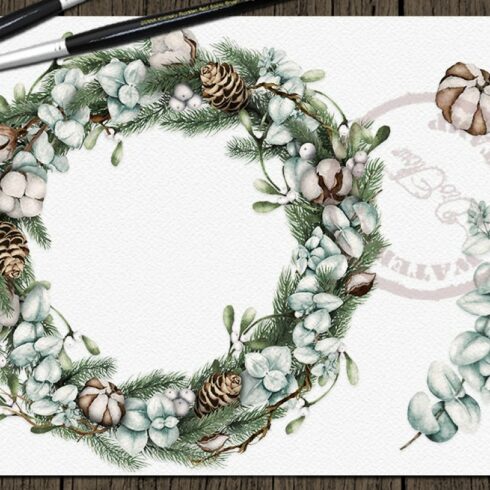 Shabby Winter Themes Illustration | MasterBundles
