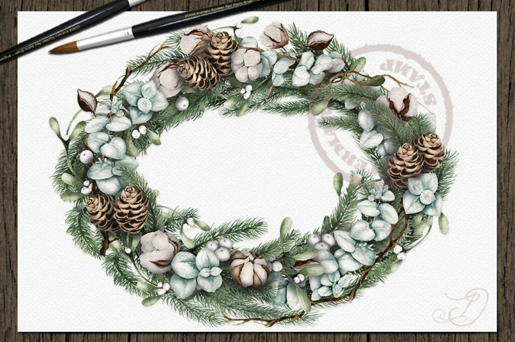 Shabby Winter Themes Illustration – MasterBundles