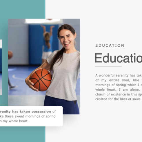Sport Teacher Powerpoint Template | Master Bundles