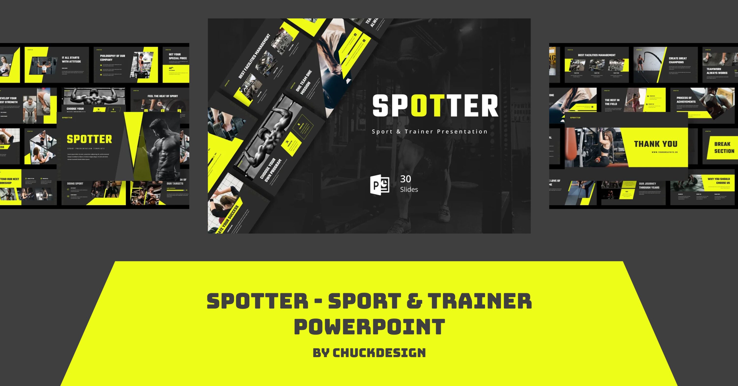 Spotter - Sport & Trainer PowerPoint – MasterBundles
