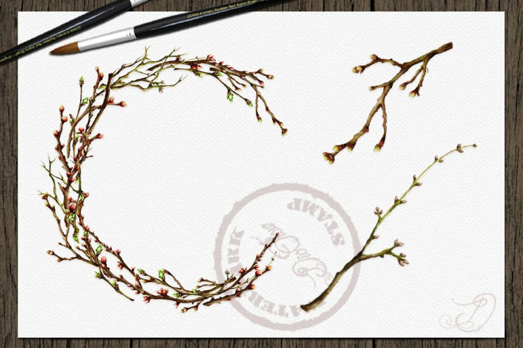 Spring Buds Illustration – MasterBundles
