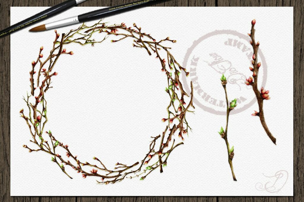 Spring Buds Illustration – MasterBundles