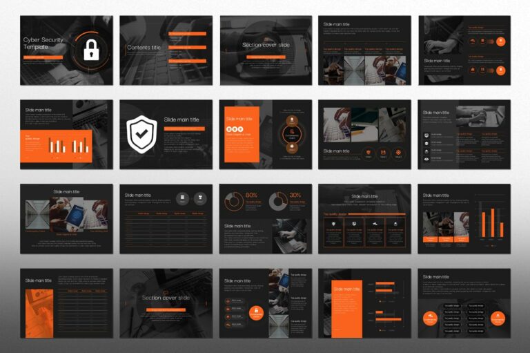 Cyber Security PPT Template – MasterBundles