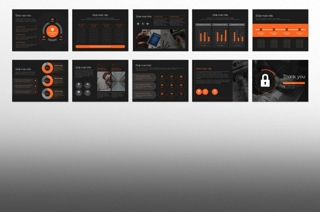 Cyber Security PPT Template – MasterBundles