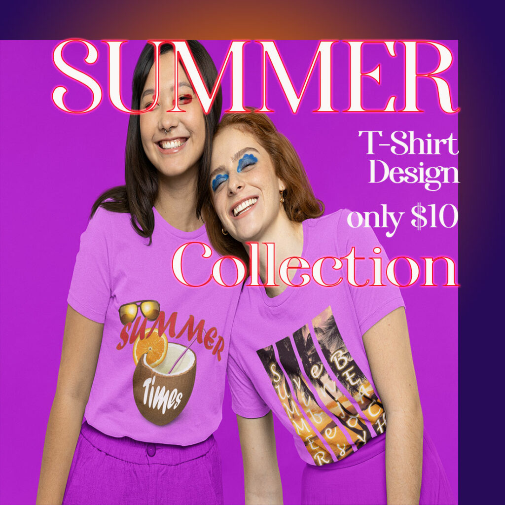 Summer Collection T-shirt Designs bundle-only $10 - MasterBundles