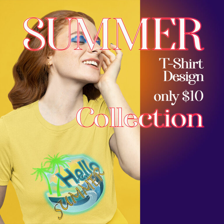 Summer Collection T-shirt Designs bundle-only $10 - MasterBundles