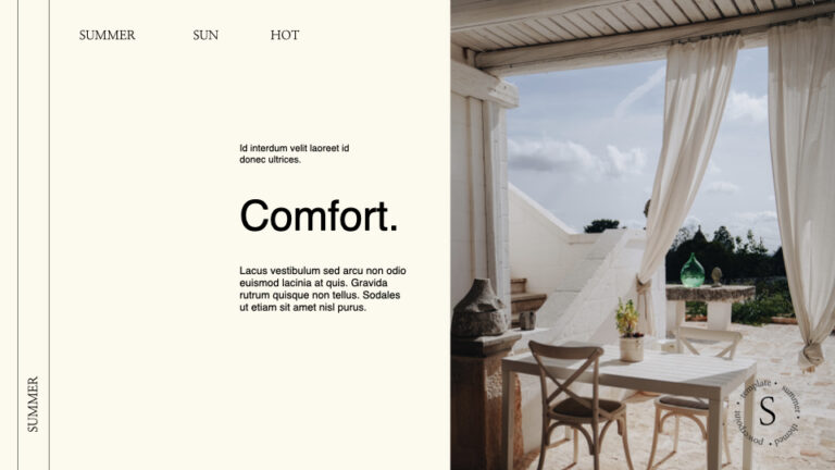 Summer Themed Powerpoint Template – MasterBundles