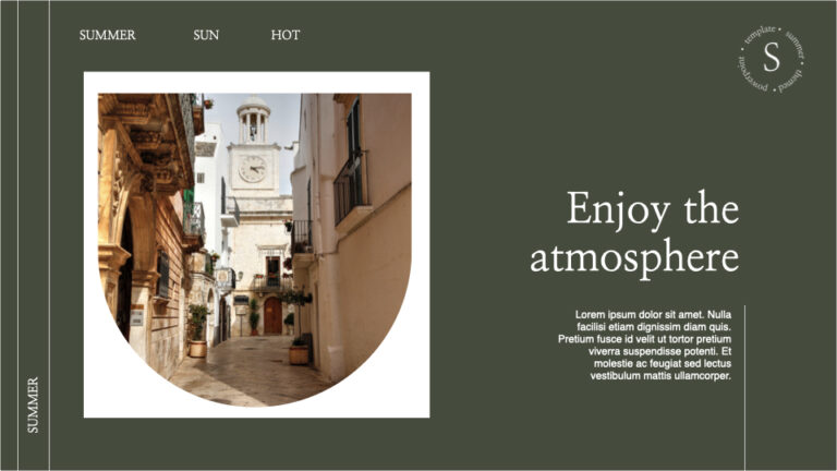 Summer Themed Powerpoint Template – MasterBundles