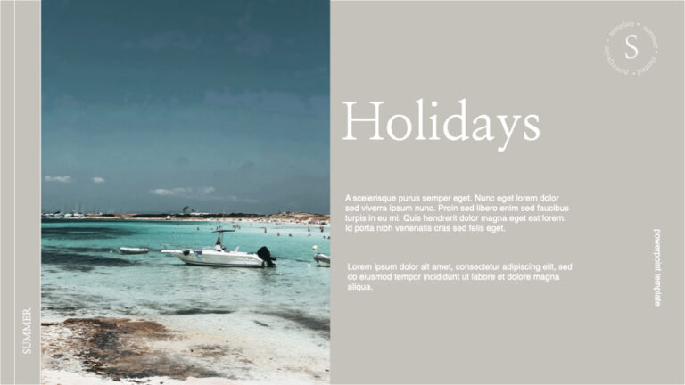 Summer Themed Powerpoint Template – MasterBundles